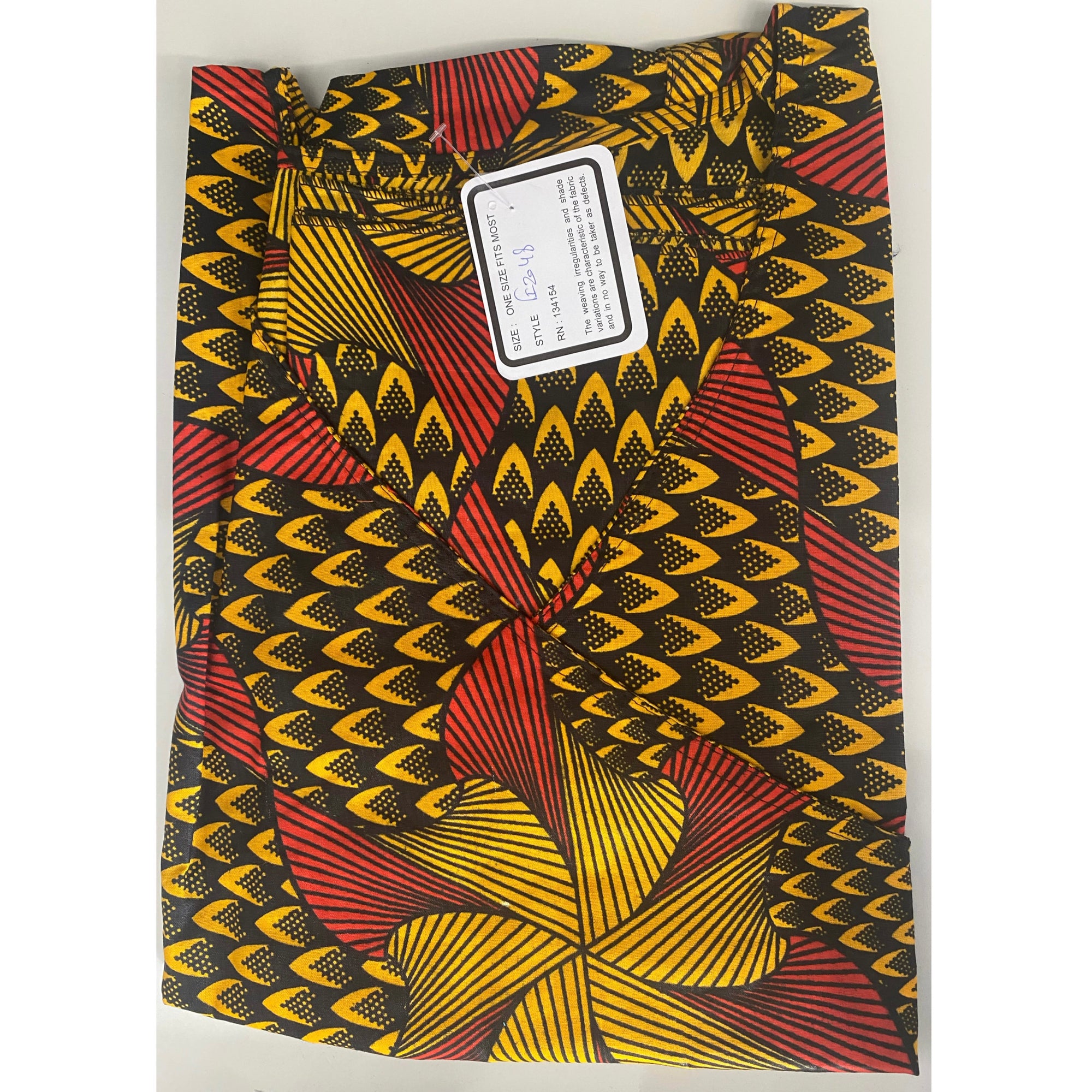 Women's African Ruffle Sleeve Wrap Blouse with Tie Waist – African-Stars